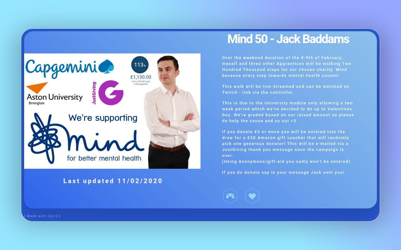 Mind 50 - Charity Campaign